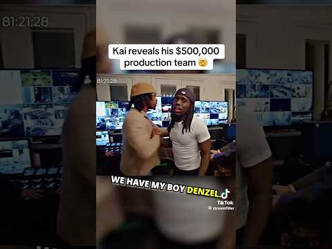 Kai Reveals his $500,000 Production Team #funny #rich #life #shorts #yt #subscribe #duet #2024 #2k