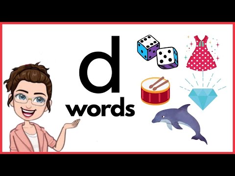 WORDS THAT START WITH Dd | 'd' Words | Phonics | Initial Sounds | LEARN LETTER Dd
