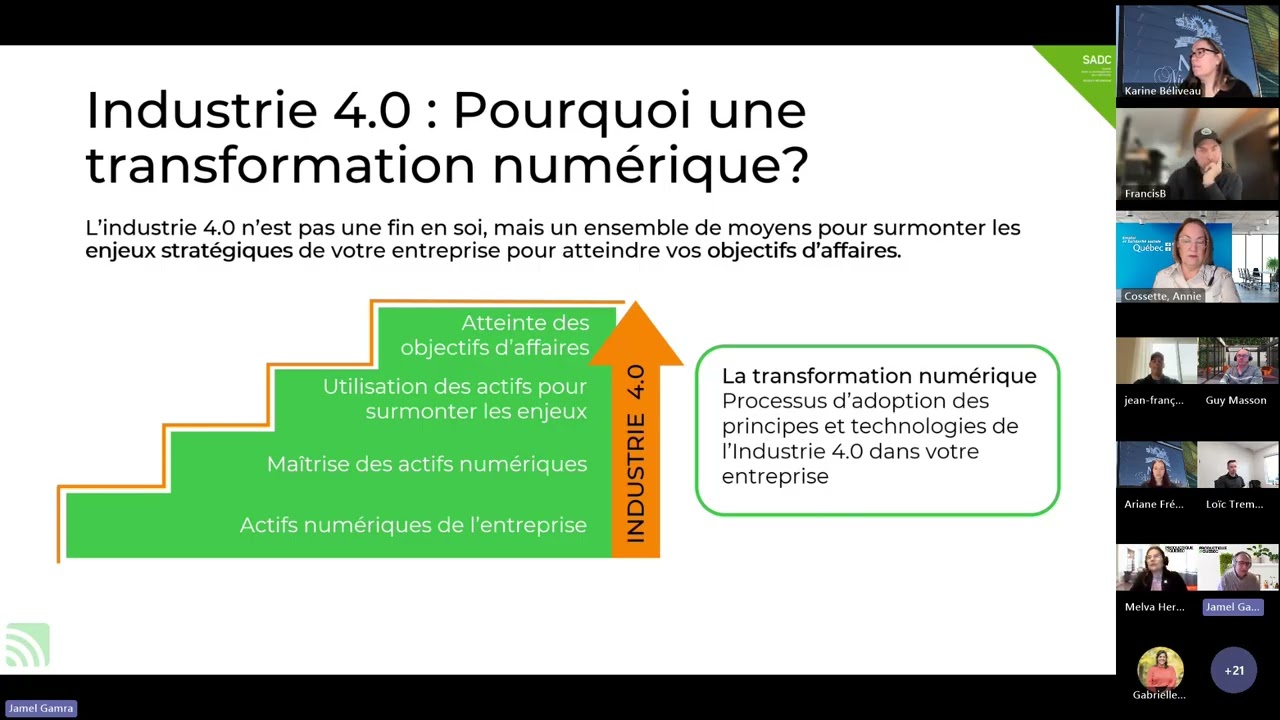 Les technologies numériques pour améliorer la gestion de la production - Webinaire