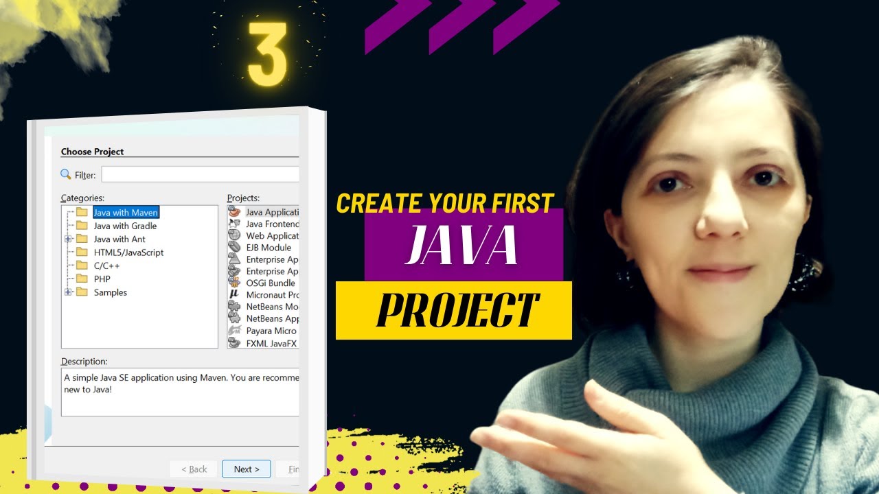 How to create a Java project with maven in NettBeans Ide