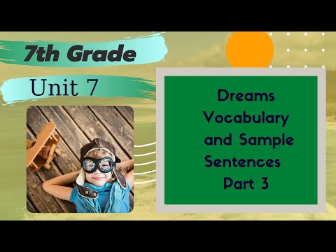 7th Grade Unit 7 Part 3 general voca…: English ESL video lessons
