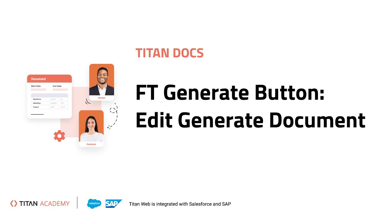 Titan Docs | FT Generate Button: Edit Generate Button