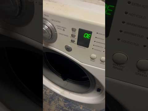 🛠️ “OE” error on LG washer: Drain pump problems!