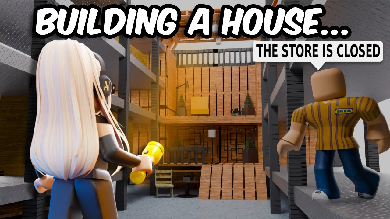 BUILDING A HOUSE BASE in ROBLOX IKEA SCP