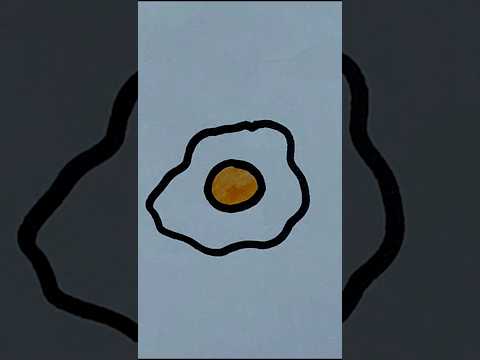 #egg 🥚 🐣 🍳 #shortvideo #art #simple #drawingforkids #easy #funny #comedy #cartoon