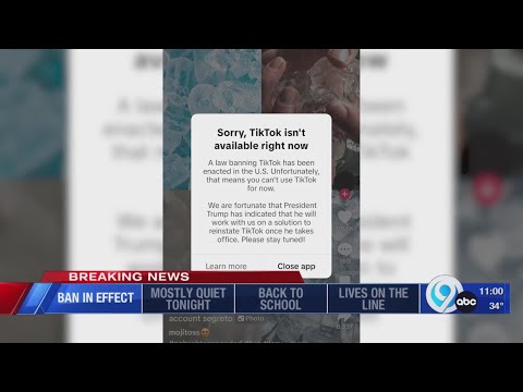 TikTok officially banned in the United States, app not working on all mobile platforms