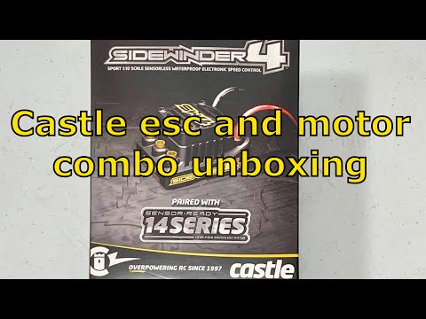 Castle Creation Sidewinder 4 RC Esc & Motor Unboxing