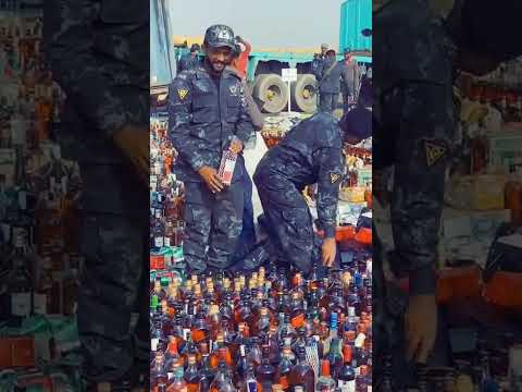 Alcohol devastation😂😛 Pakistan Customs Force Great Work✔ | Afwaje_Pakistan | #shorts