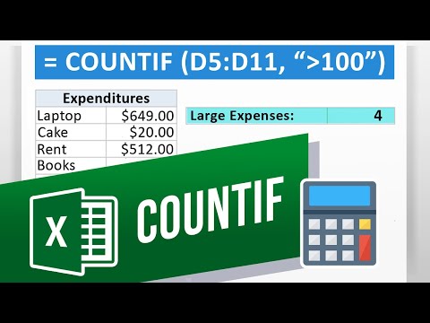 How to Use the COUNTIF Function in Excel | Count Cells That Match One Criterion