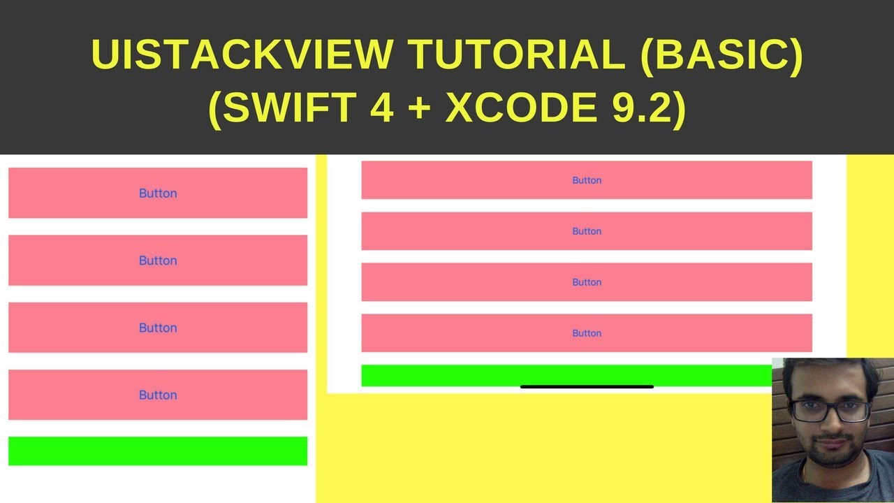 Swift tutorial - Learn about UIStackView (Basic part)