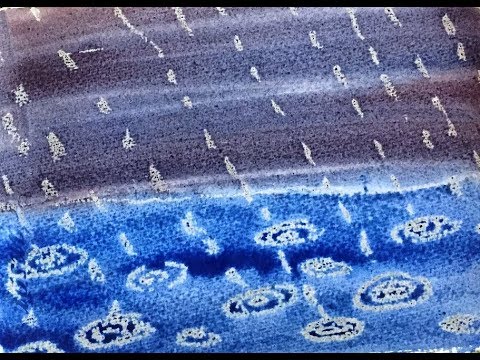 Water Color Resist With Crayons | Rain Painting for Kids