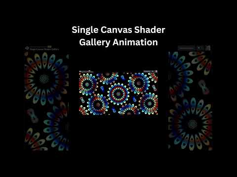 Single Canvas Shader Gallery Animation | Demo Coding