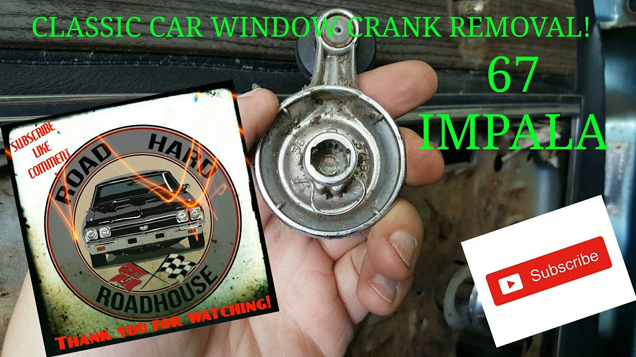 1960's -1970's CAR AND TRUCK WINDOW CRANK REMOVAL