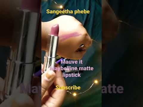 Maybelline Matte lipstick 💄 Mauve it / Sangeetha phebe