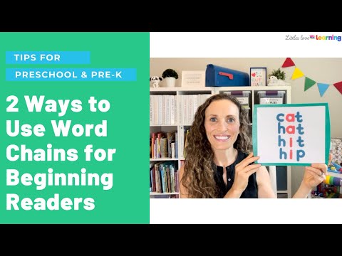 2 Ways to Use Word Chains: Beginning Readers | Preschool, Pre-K & Kindergarten | Science of Reading