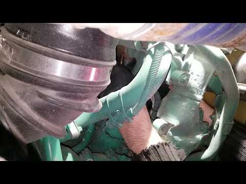 Volvo D13 coolant temperature sensor change