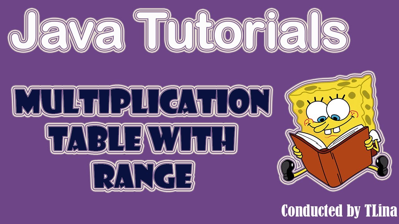 How to create a Simple Multiplication Table with Range using Java language