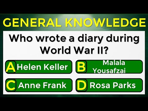 Can You Pass This General Knowledge? | Take the 25-Question Quiz to Find Out | #QUIZ