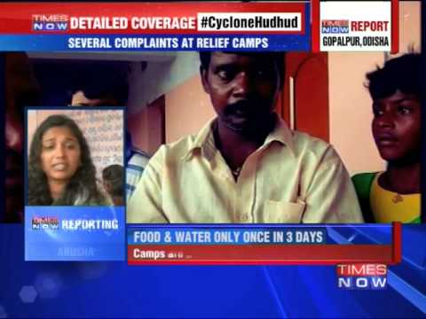 Cyclone Hudhud: Tough conditions in rescue camps