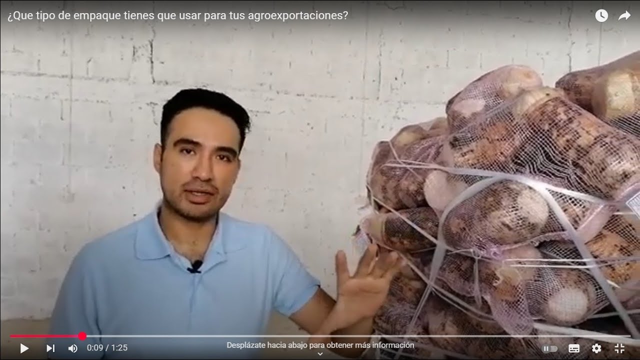 ¿Que tipo de empaque tienes que usar para tus agroexportaciones?