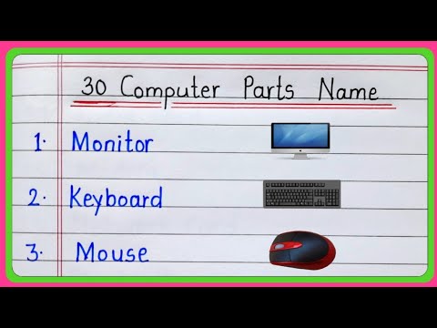 30 computer parts name in english | name of computer parts | 30 computer parts name