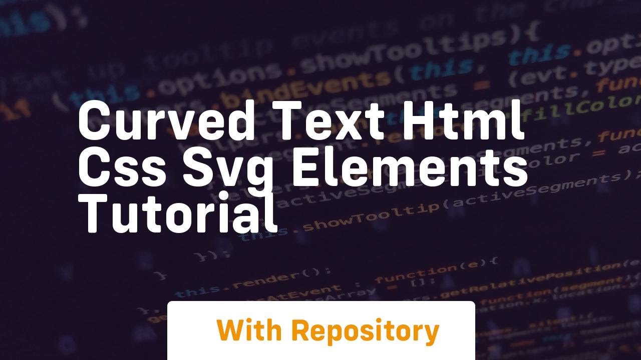 Curved text html css svg elements tutorial