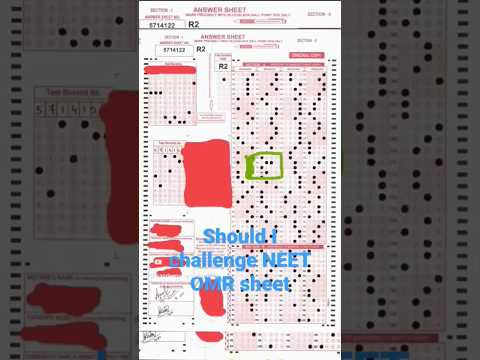 Should I challenge NEET OMR sheet?? #neet #omr #nta #mbbs #shorts #youtubeshorts #viral #motivation