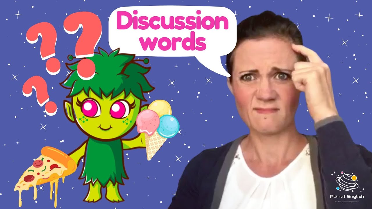 Let's Learn Discussion Words | ESL Vocabulary Games for Kids | Flyers