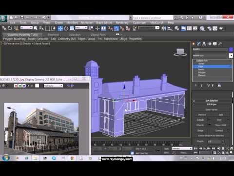 3ds Max Exercise Building Low Poly part 5 | trainusnow.com