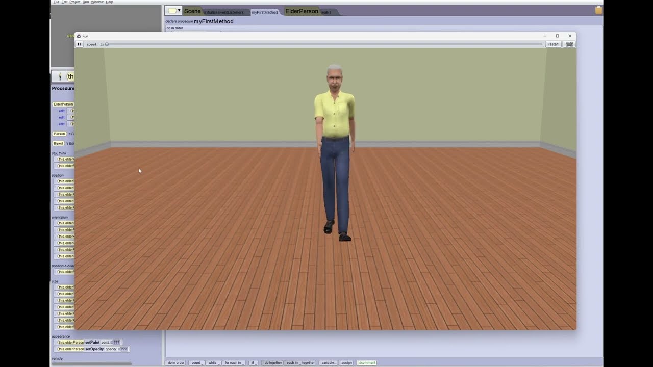 Alice 3 Walk Cycle Tutorial
