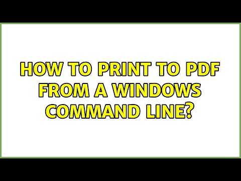 How to print to PDF from a windows command line?