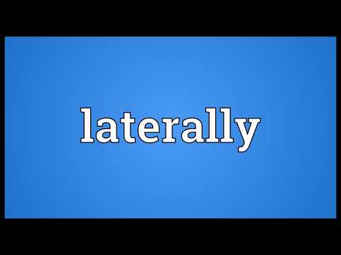 Laterally Meaning | Wordogram