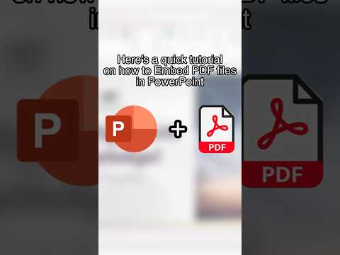 ???? How to Embed a PDF in PowerPoint in SECONDS! ⏳????#powerpoint #presentation #students