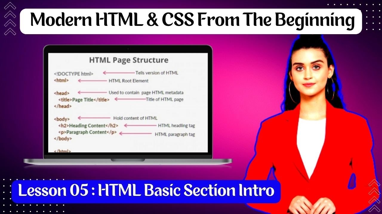 Lesson 05. Basic HTML Section Intro #html,  #CSS, #Basic_html, #Basic_CSS , #Freelancing_Help_Zone