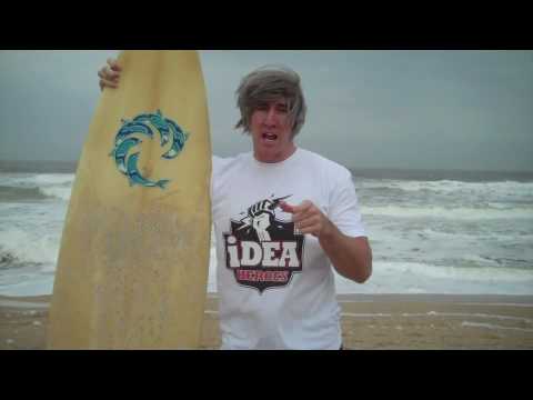 Surfing Huge Waves for Idea Heroes and idesignyourlogo.com
