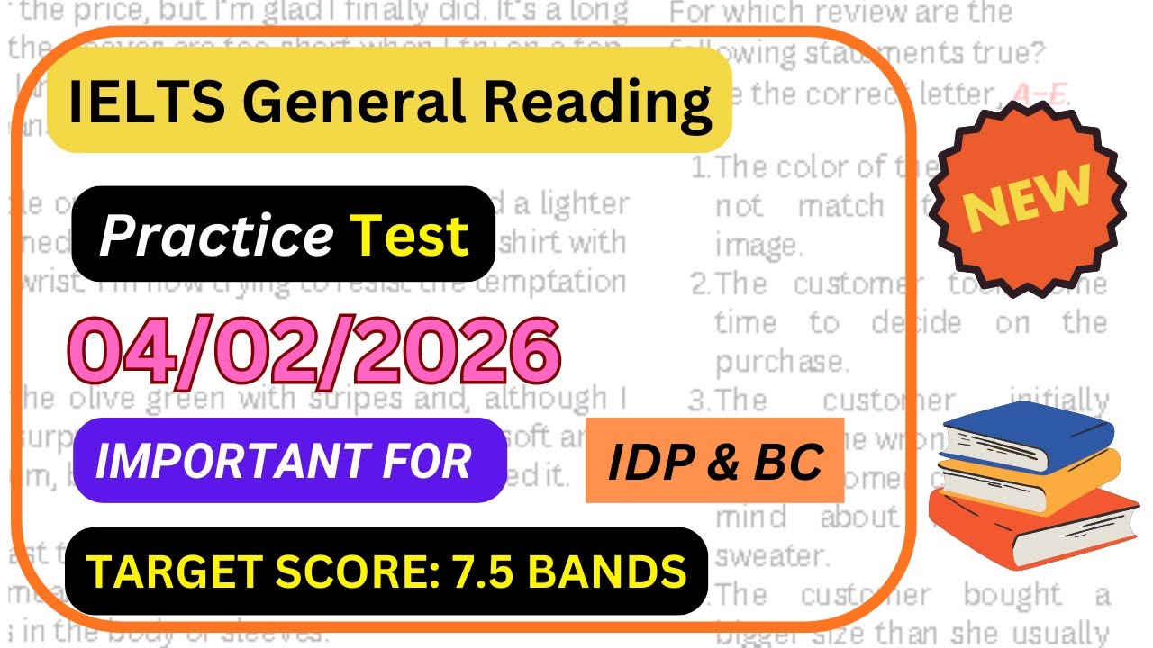IELTS GT reading practice test with answers | 4 february 2026