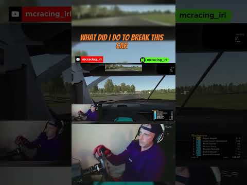 How to Break your car in iRacing -Turn on auto clutch for the first time #iracing #gaming #streamer