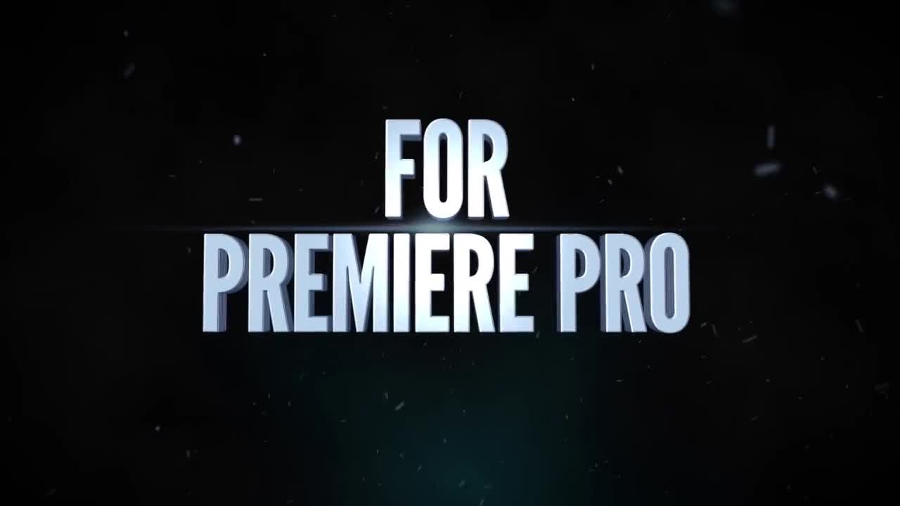 3D Trailer Text Motion Graphics Templates