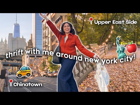 3 DAYS of THRIFTING in New York City 🍎🗽✨ thrift + vintage shop w me!!