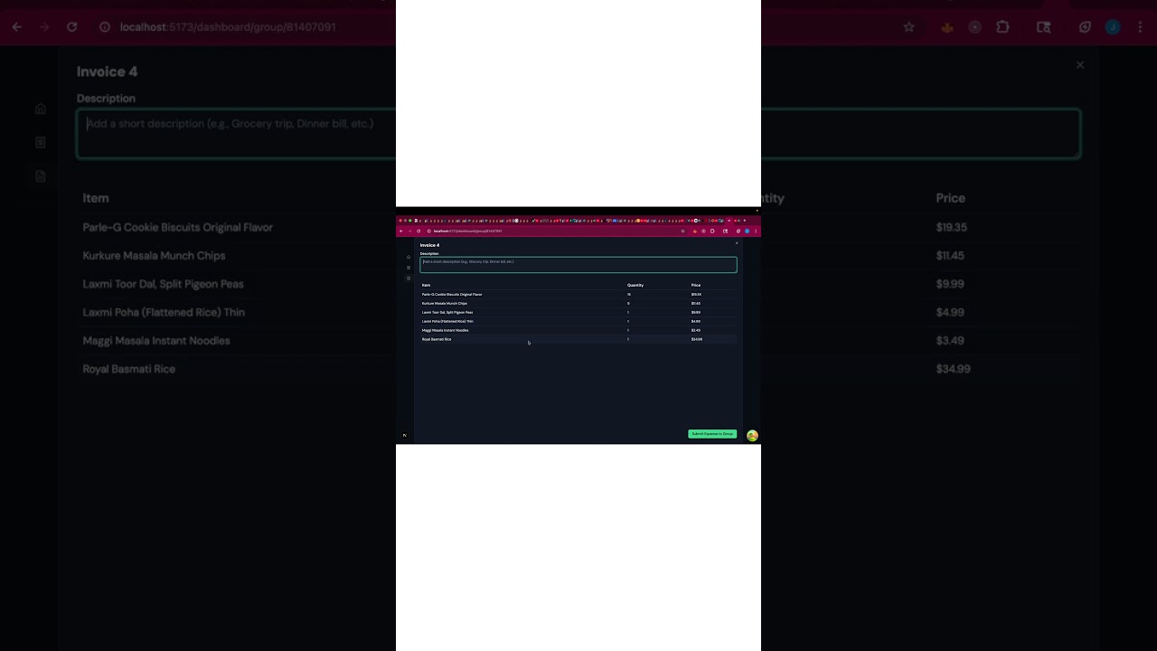 SplitMate Product Demo