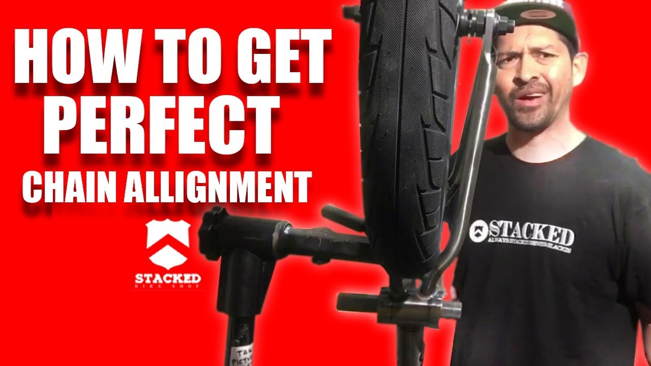 how to get perfect chain alignment on your bmx bike