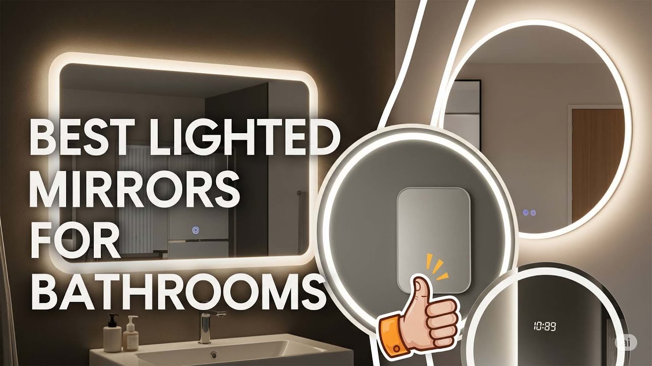 TOP 5 Best Lighted Mirrors for Bathrooms 2026 | Minimalist bathroom mirror setup
