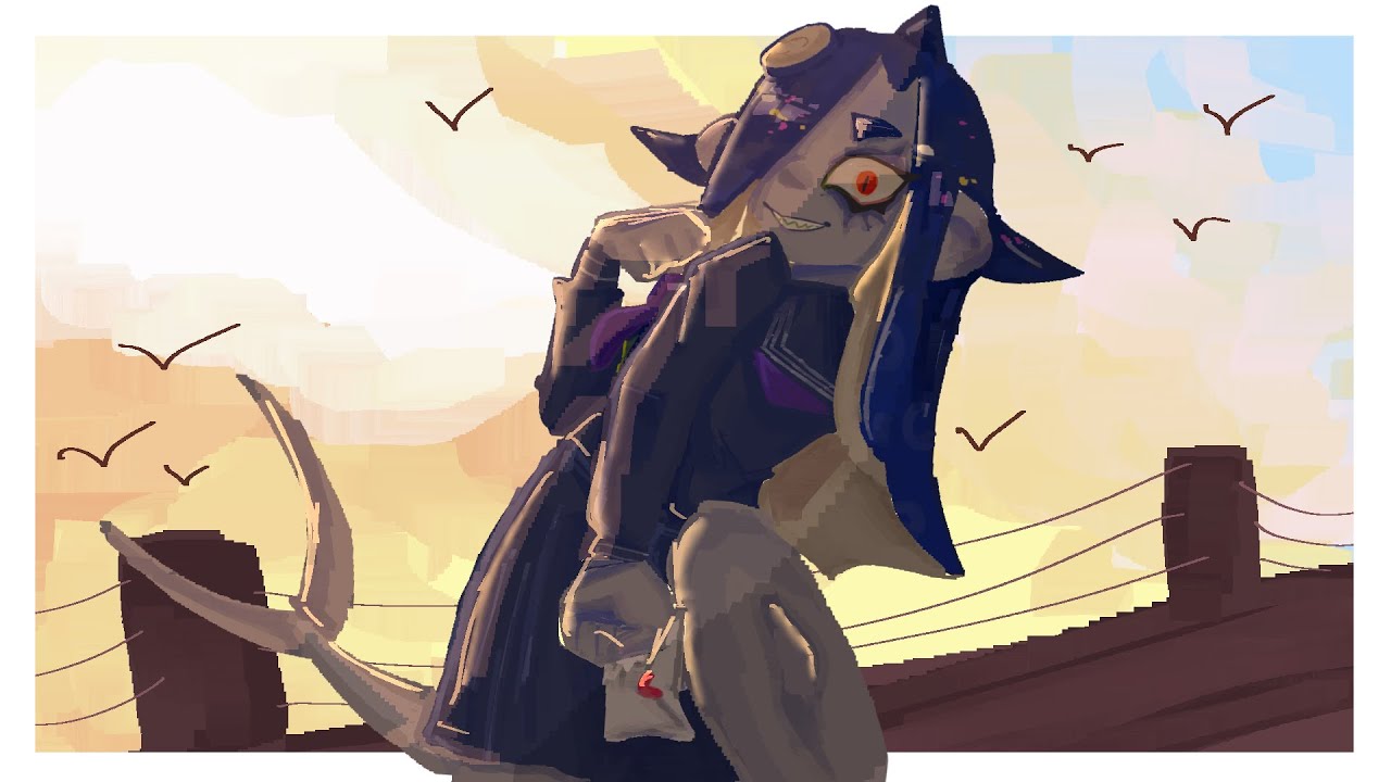 Splatoon Oc Speedpaint || Mako ||