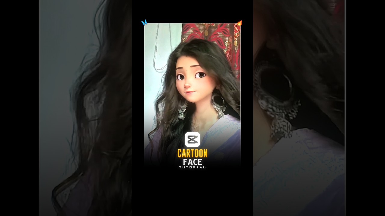 Cartoon Face Effect in CapCut | Viral Reels Tutorial 🔥 || #shorts #capcut #hceditz41