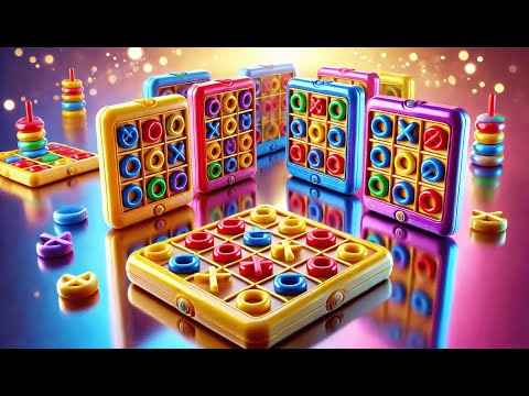 🎮 Lewtemi Travel Tic Tac Toe 2 x 2 x 0.4 Inch Mini Board Game Toys | Best Tic Tac Minis 🎮