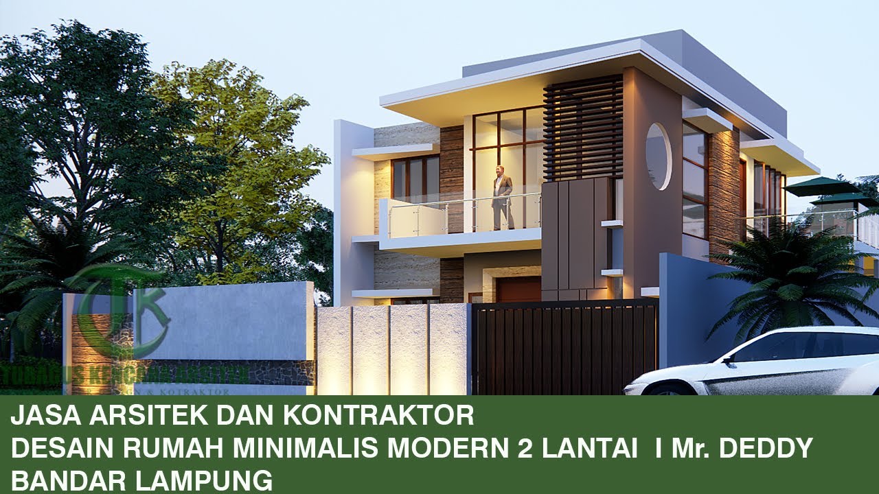 DESAIN RUMAH MINIMALIS MODERN 2 LANTAI | TUBAGUS KENCANA ARSITEK