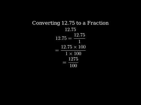 12.75 as a Fraction (simplified form)