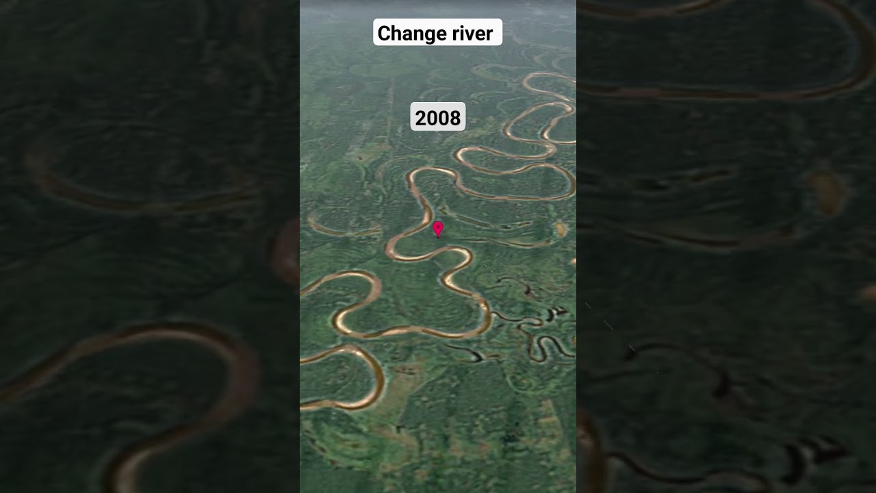 Changing the river bed time lapse