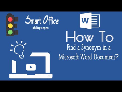 How To Find A Synonym in a Microsoft Word Document?