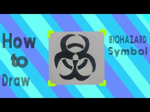 How to draw BIOHAZARD Symbol